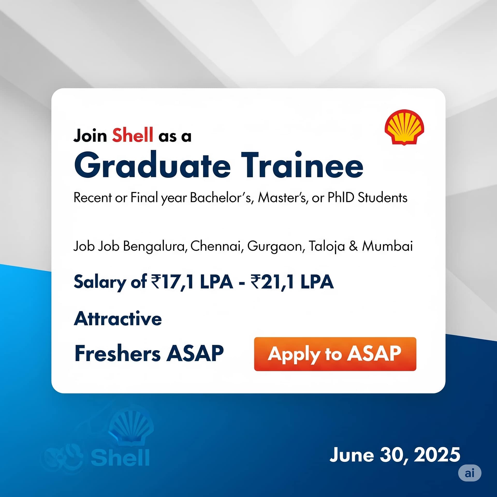 Shell Graduate Jobs 2025 – Apply Now for Freshers - awarenesstraffic